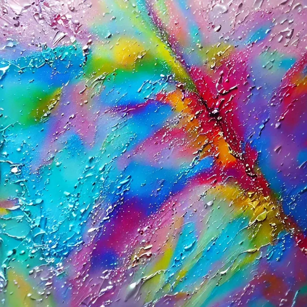 vivid metallic oil painting 3D looking with fresh co... | OpenArt