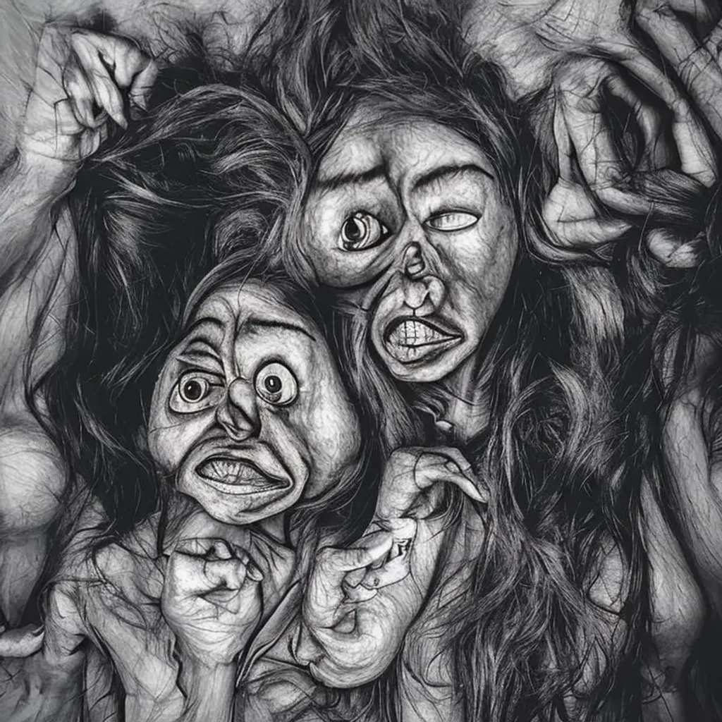 Drawing a painting with pens about exclusion and hate | OpenArt