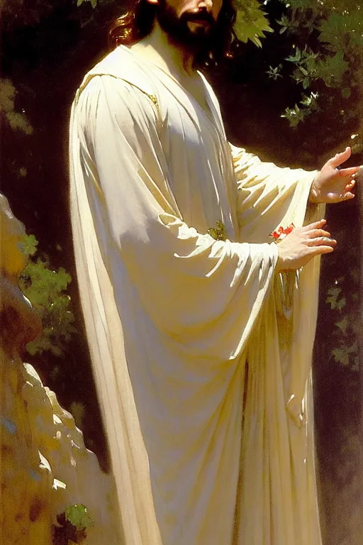 elegant romantic portrait photo of Jesus Christ by g... | OpenArt