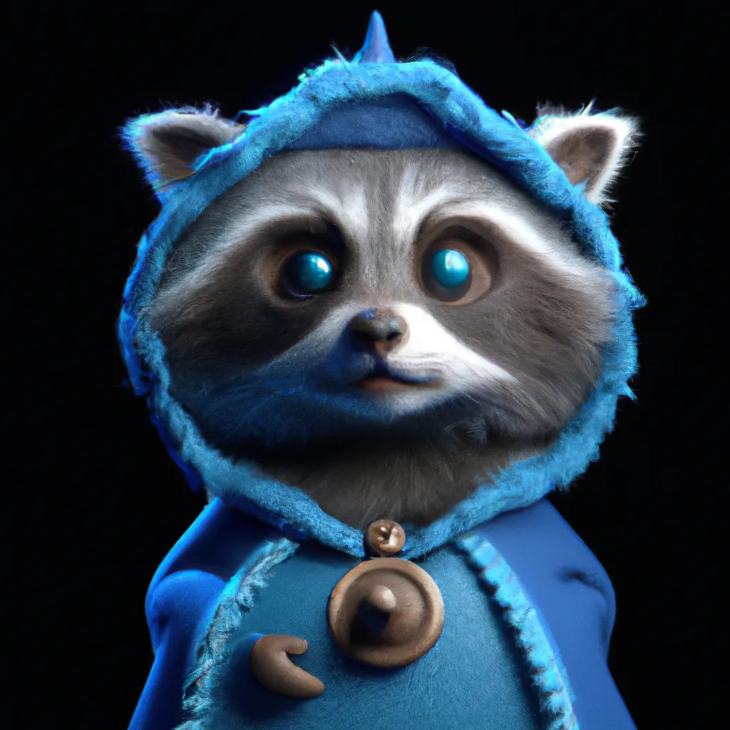 Pixar style, tiny cute and adorable raccoon dungeon... | OpenArt