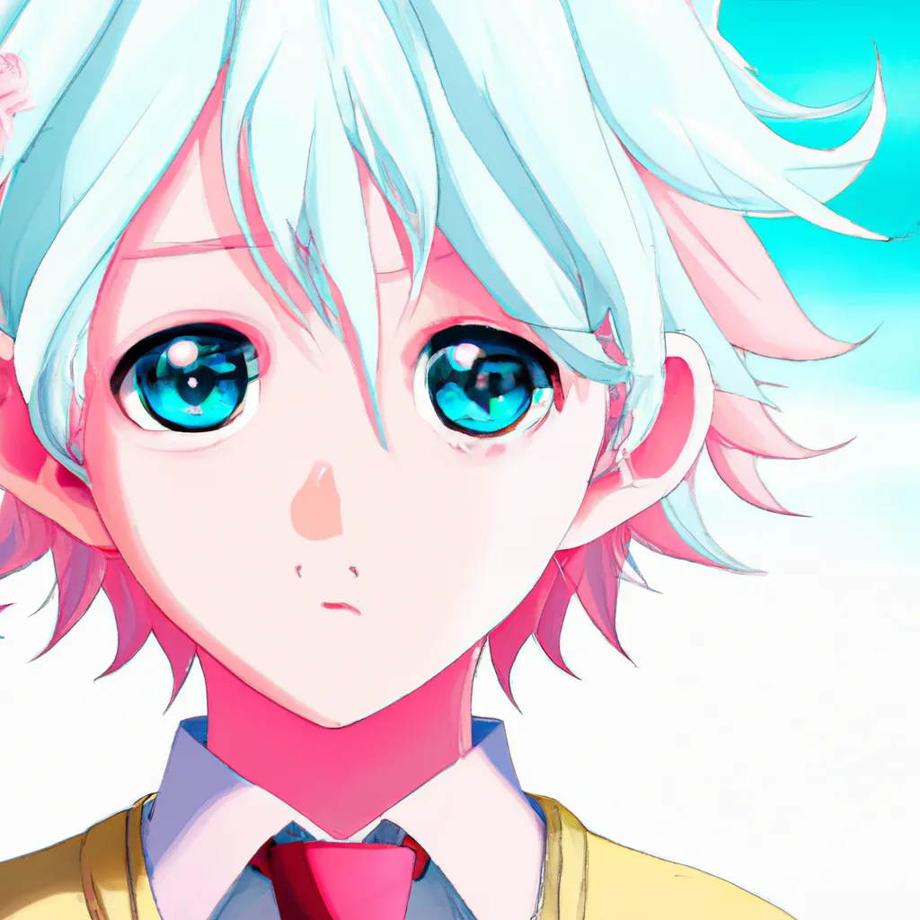 portrait of a cute shy anime boy, soft boy, feminine... | OpenArt