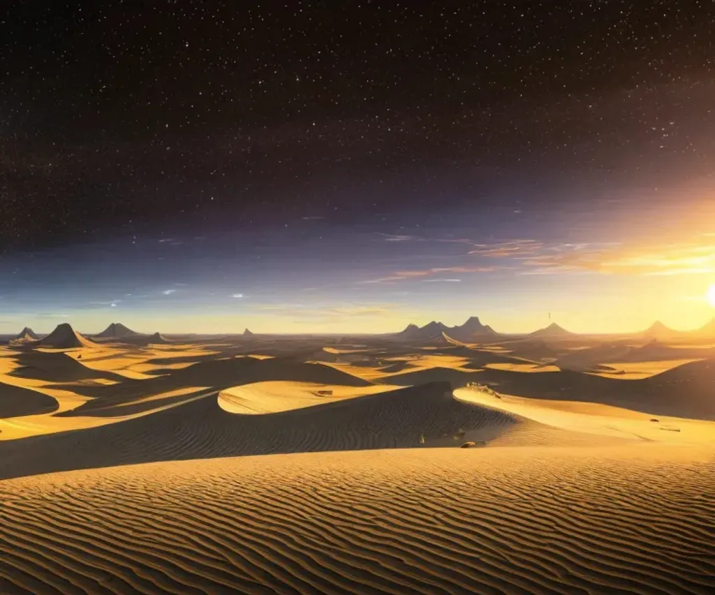 the desert, symetrical, 8K | OpenArt