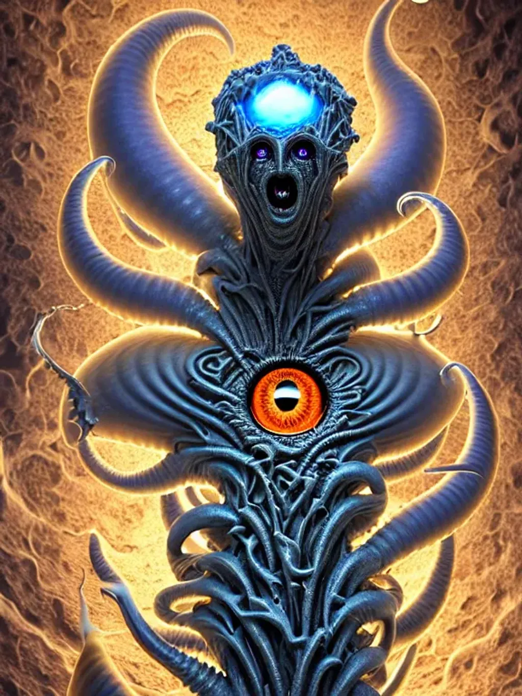 symmetry!! stunning monstrous cosmic horror cthulhu... | OpenArt