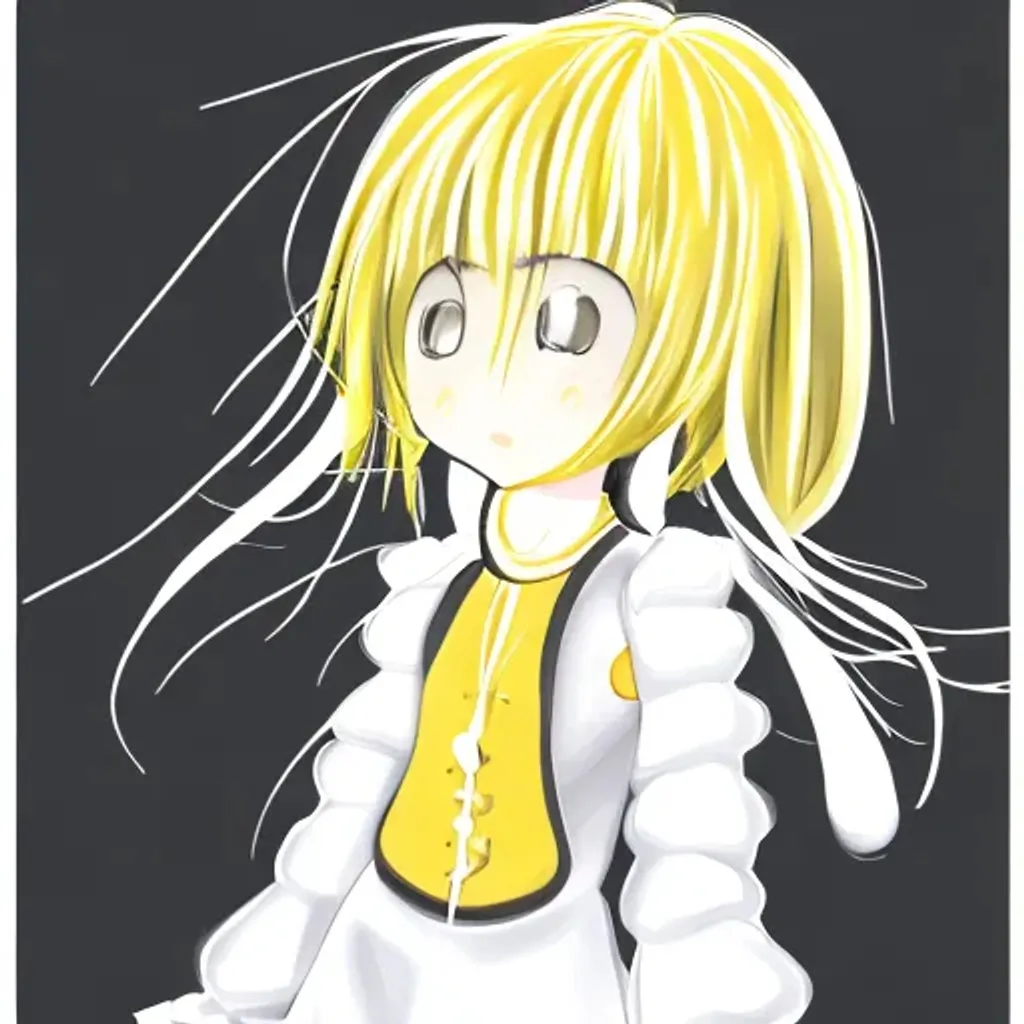 1Girl, yellow_eyes, soft expression, grey_hair, blac... | OpenArt