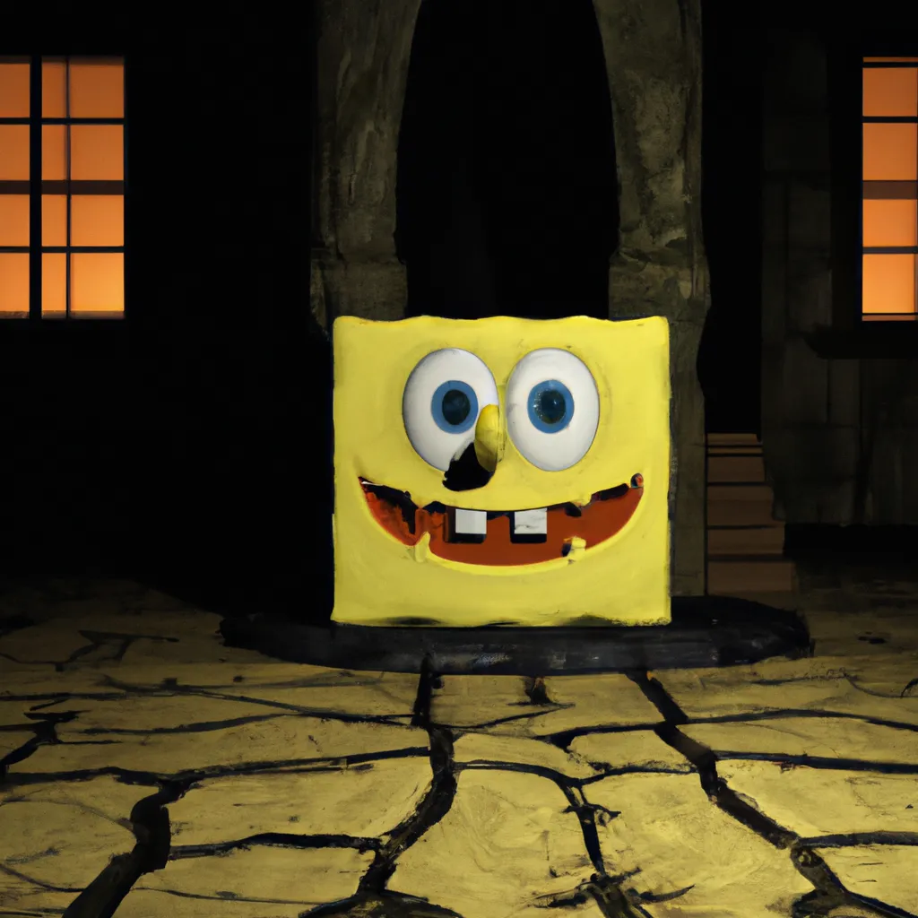 a statue of spongebob | OpenArt
