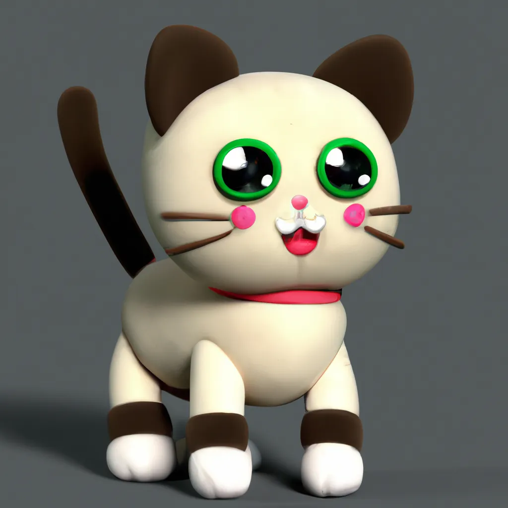 3D Render of Cat by sanrio | OpenArt