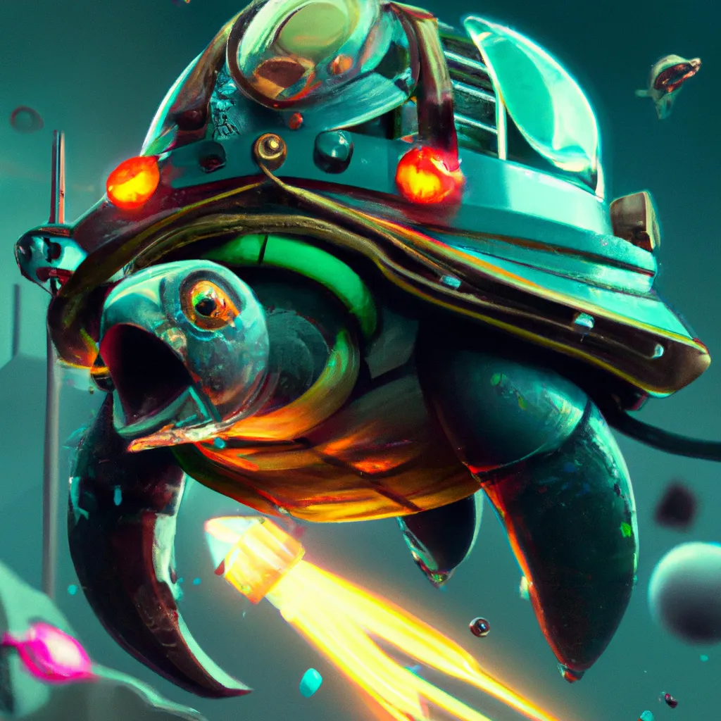 A turtle that have rockets attached to the side of i... | OpenArt
