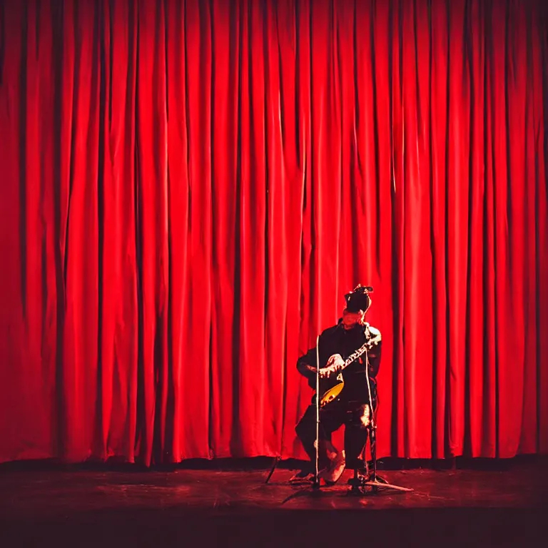 Jazz stage, not in focus, dark atmosphere, spot ligh... | OpenArt