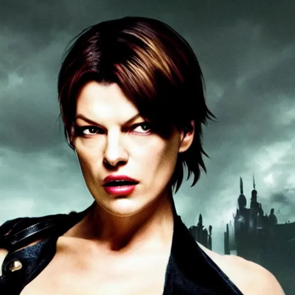 Alice Action Scene Resident Evil Aka Milla Jovovich Openart