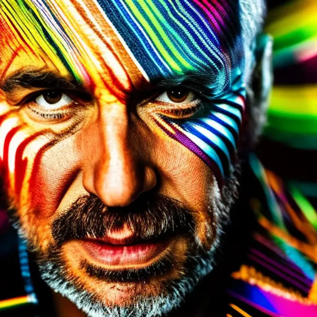 portrait of raging man, closeup, 8K, highly detailed... | OpenArt