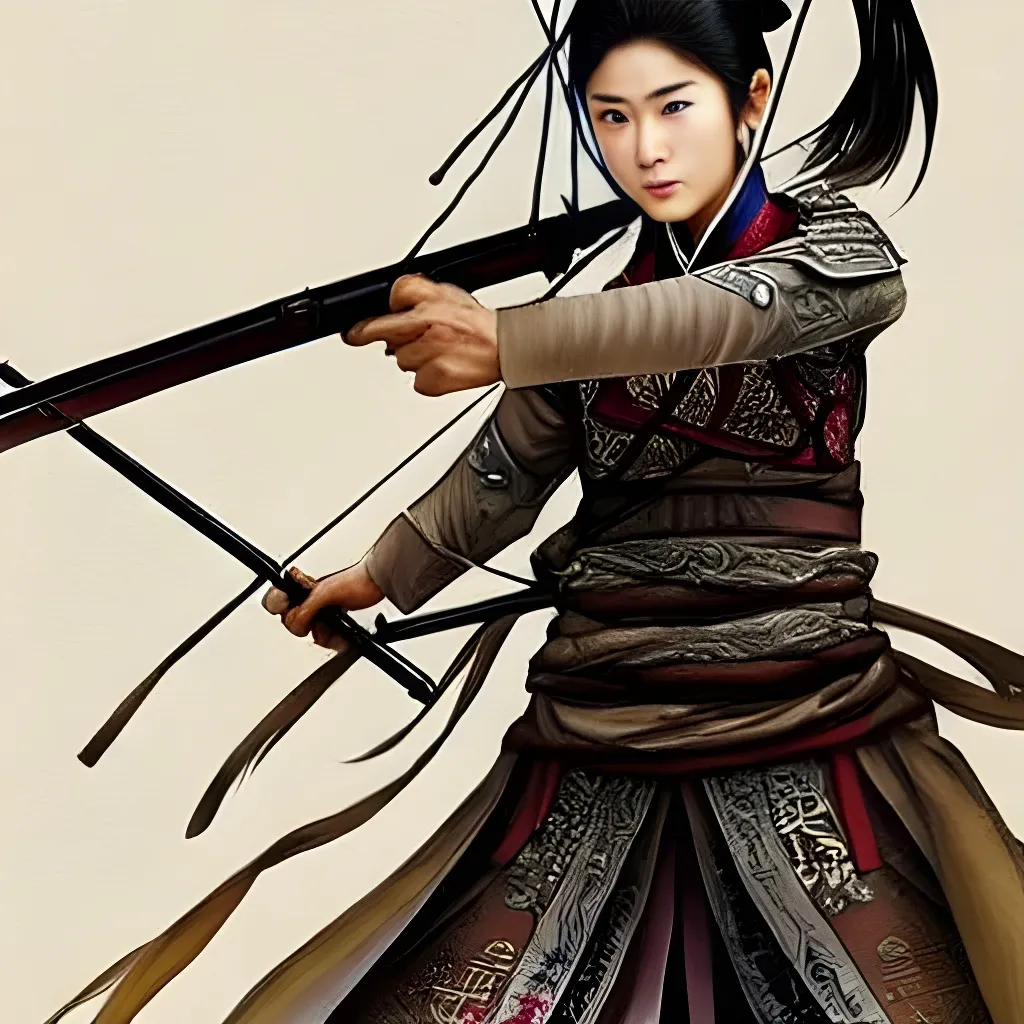 An epic fantasy wuxia illustration portrait of a bea... | OpenArt