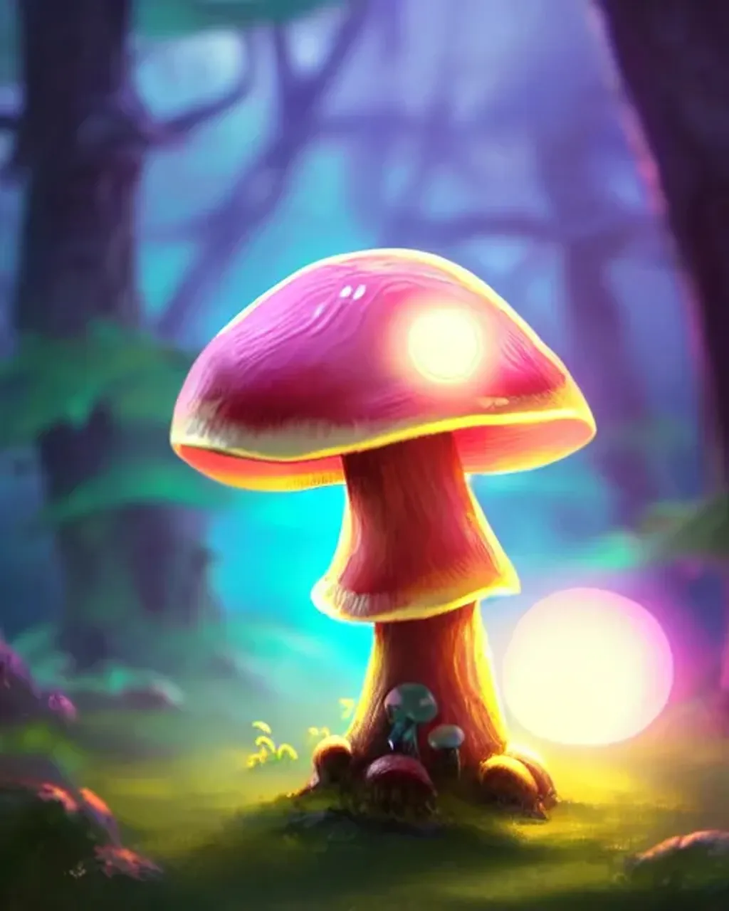 Disney Pixar style mushroom monster detailed, extra... | OpenArt