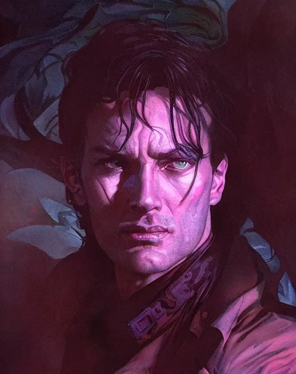 portrait of Lucifer from obey me game, by lee bermej... | OpenArt