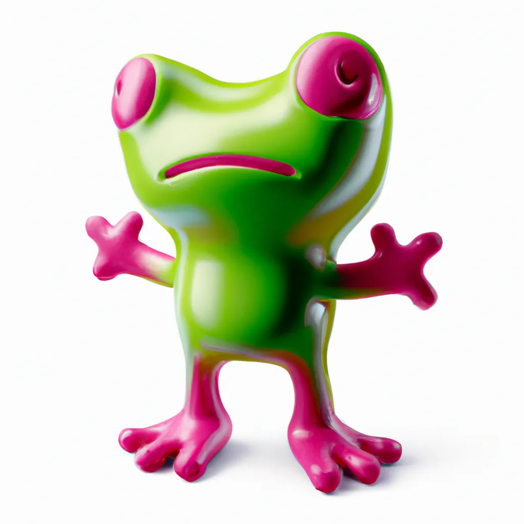 3D Render of Kermit the Frog by sanrio | OpenArt