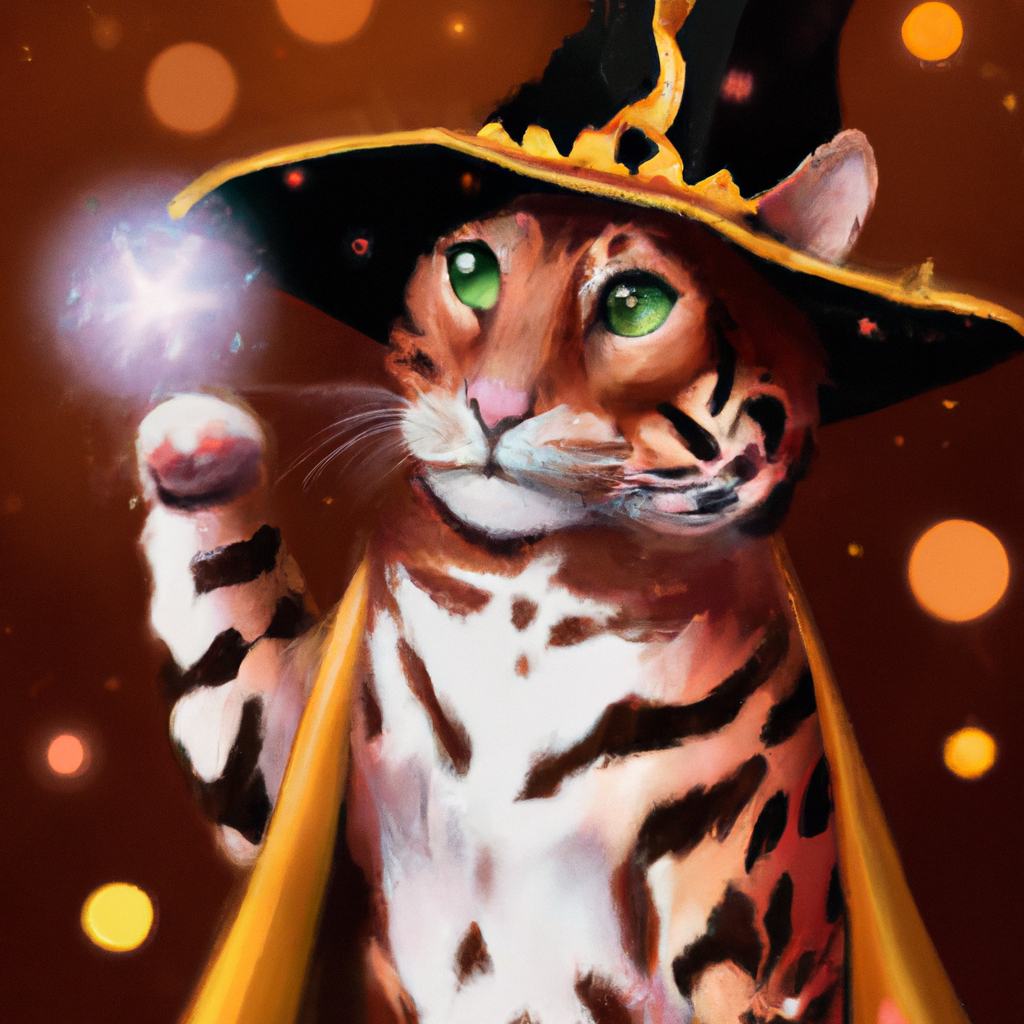 A Catfolk bengal tiger is an arcane magician, epic f... | OpenArt