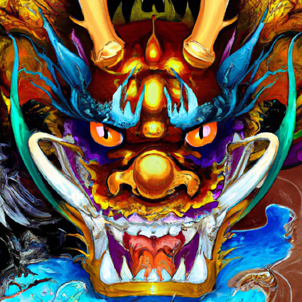 "Imposing Oni : terrifying Japanese demon : highly d... | OpenArt