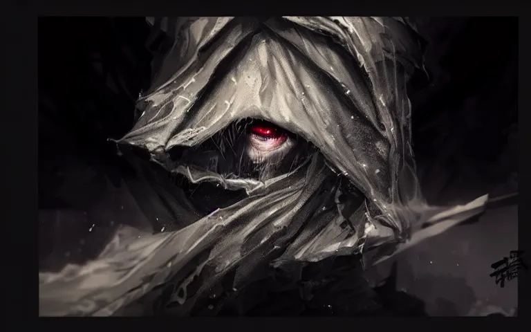 the half-decayed, eyes bright, wearing a cloak made... | OpenArt