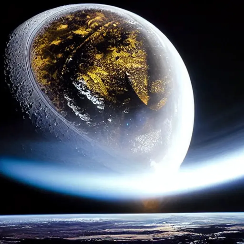 Eternal Space, Ethereal Vaporizing, Moon, Dyson Sphe... | OpenArt