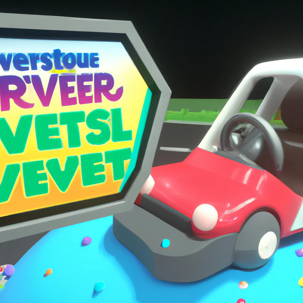 steven universe driving a car in Mario Kart game, ga...