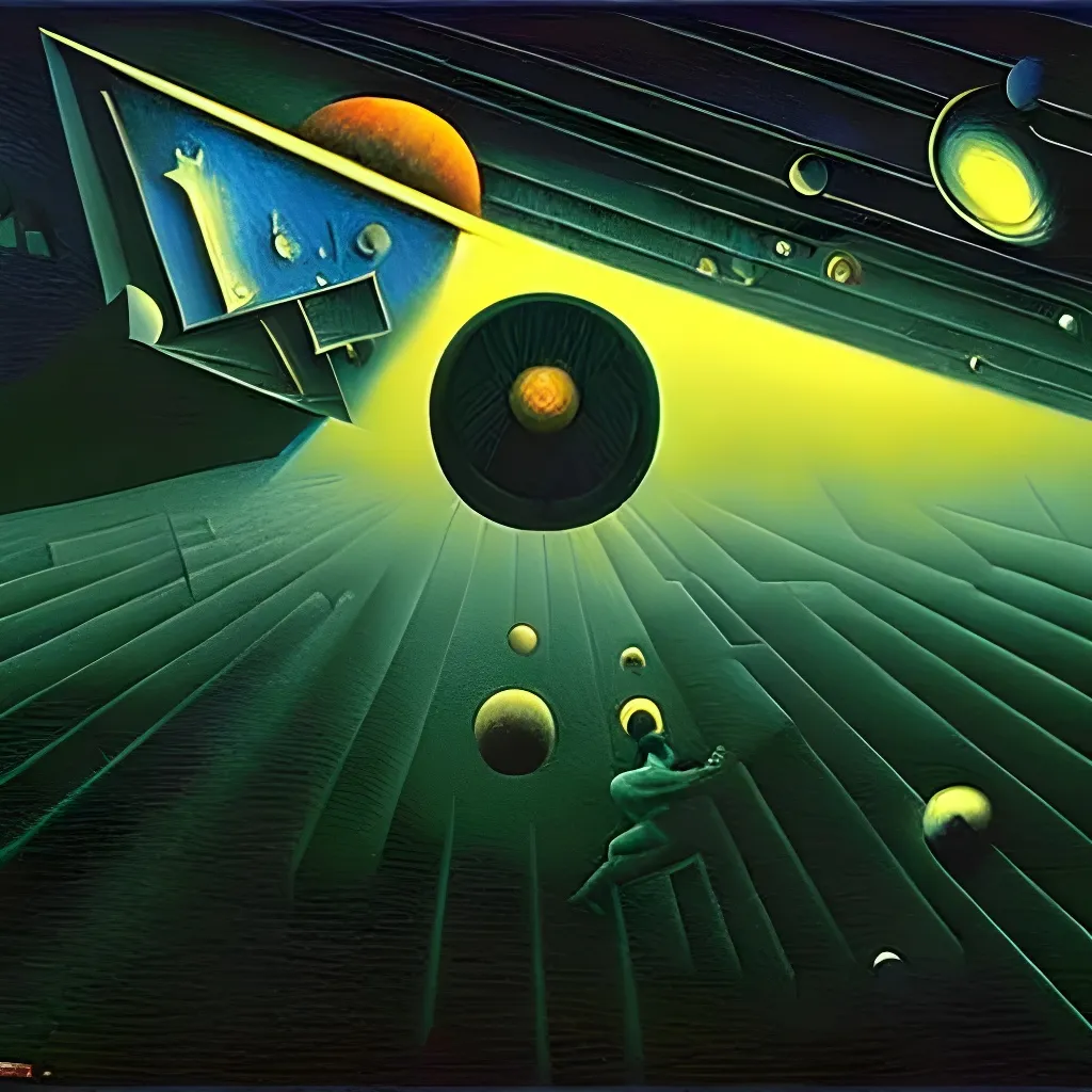 The Matrix! Impressive cubism Oil painting matte pa... | OpenArt