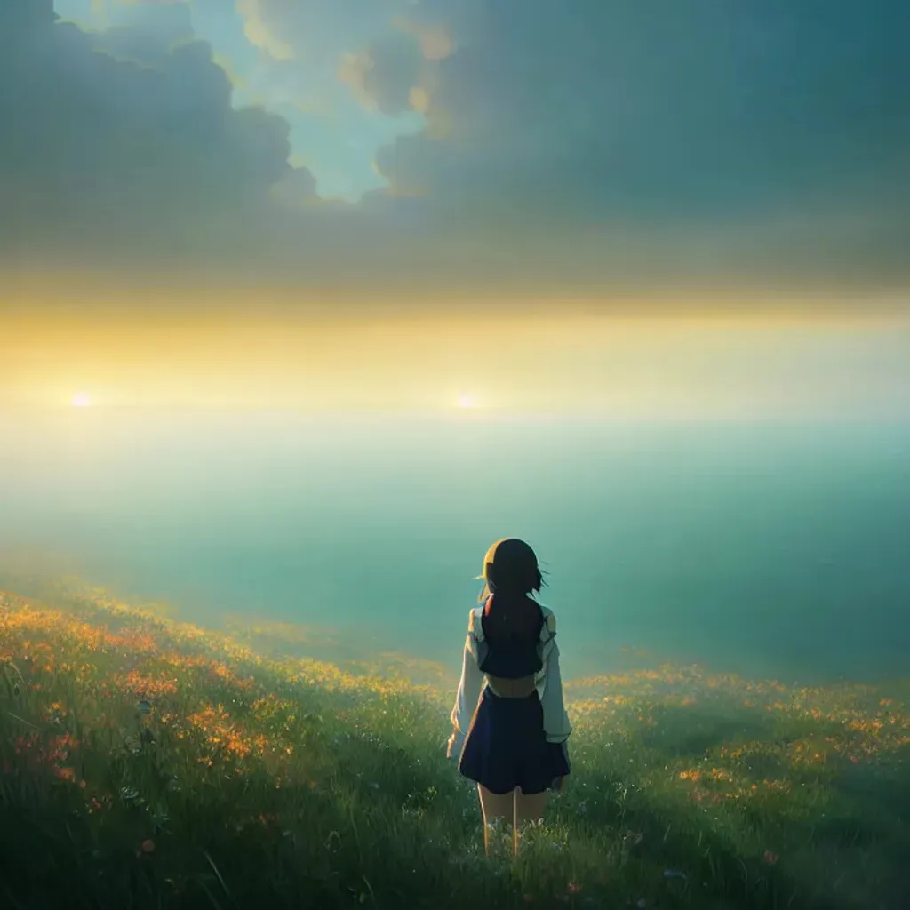 a girl surrounded by fog, high quality, award winnin... | OpenArt