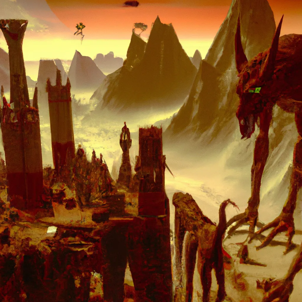 Vista of demon creatures living in a utopian otherwo... | OpenArt