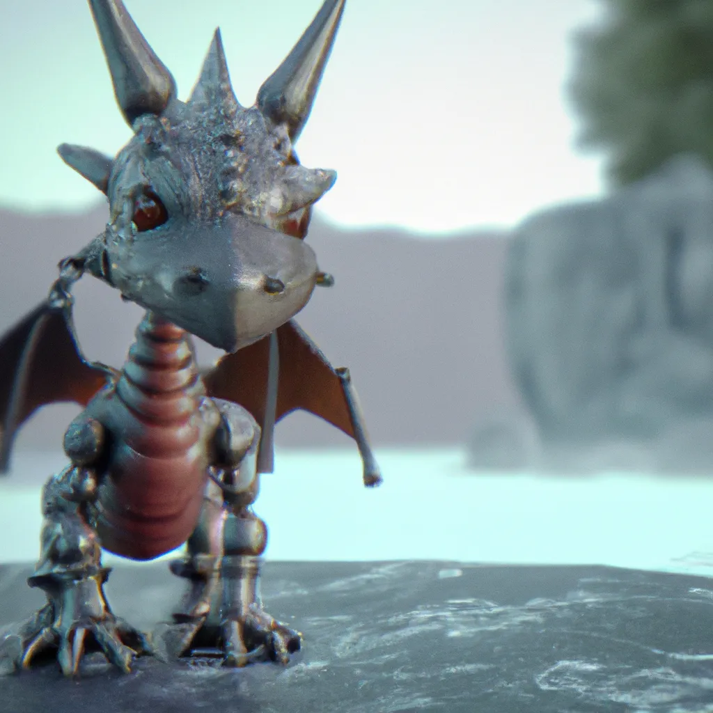 Cute 3d rendered dragon-like Warrior in the Space la... | OpenArt