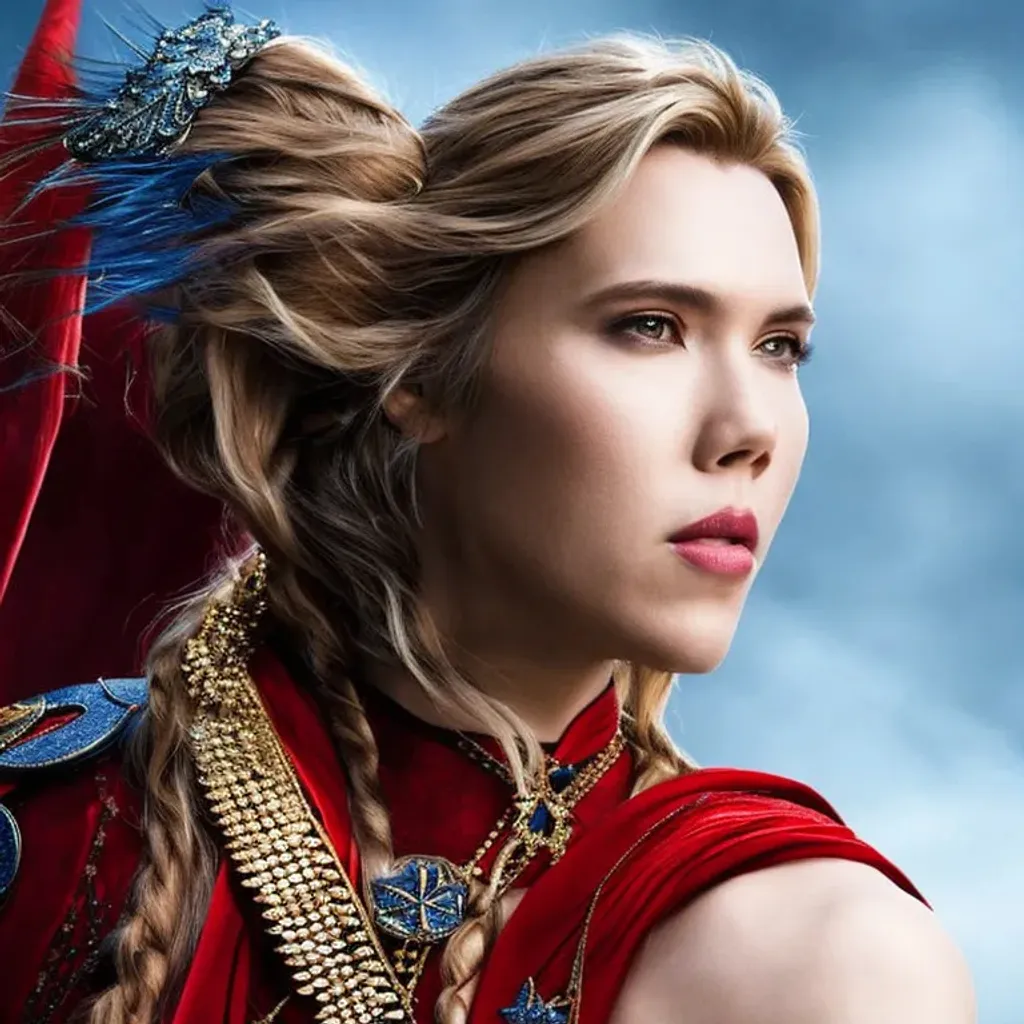 Scarlett Johansson portrait photo of a asia old war... | OpenArt