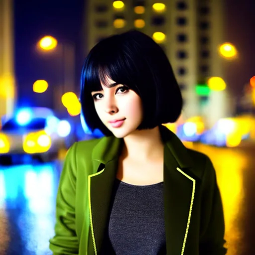 SamDoesArt a girl, hispanic, black hair, short hair,... | OpenArt