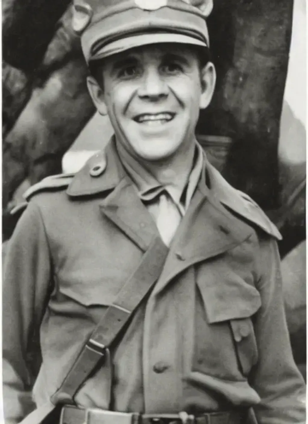 Photograph of Norman Wisdom as a soldier in World Wa... | OpenArt