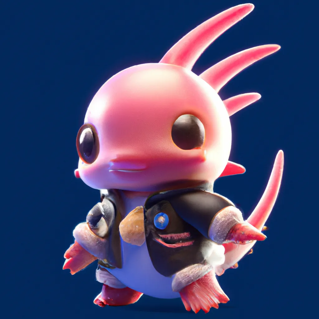 3d octane render of a cute and adorable red axolotl... | OpenArt