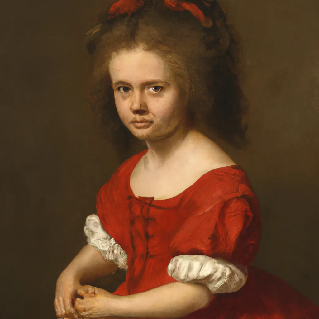 Bratty Girl in a Red Dress, by Peter Paul Rubens | OpenArt