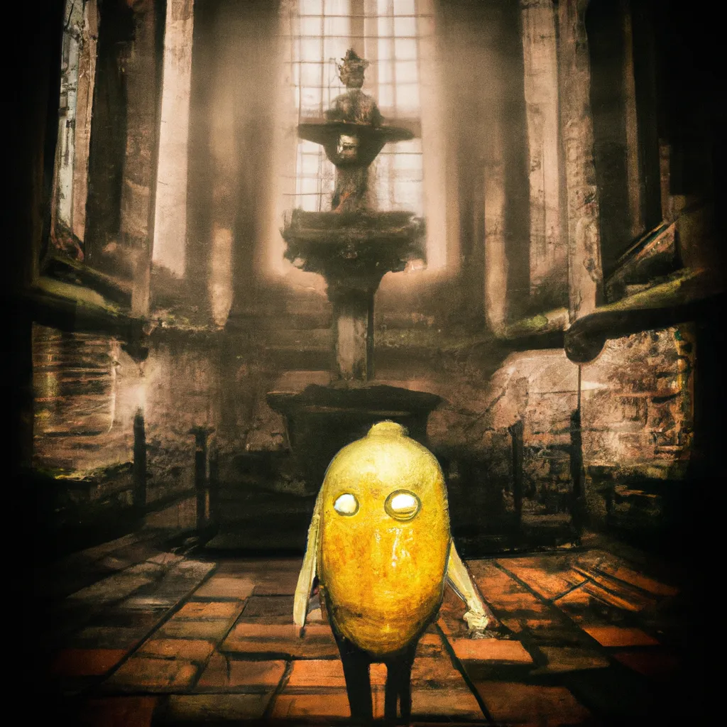 Lemon guy in the theme of H.P. Lovecraft in a Dark S... | OpenArt