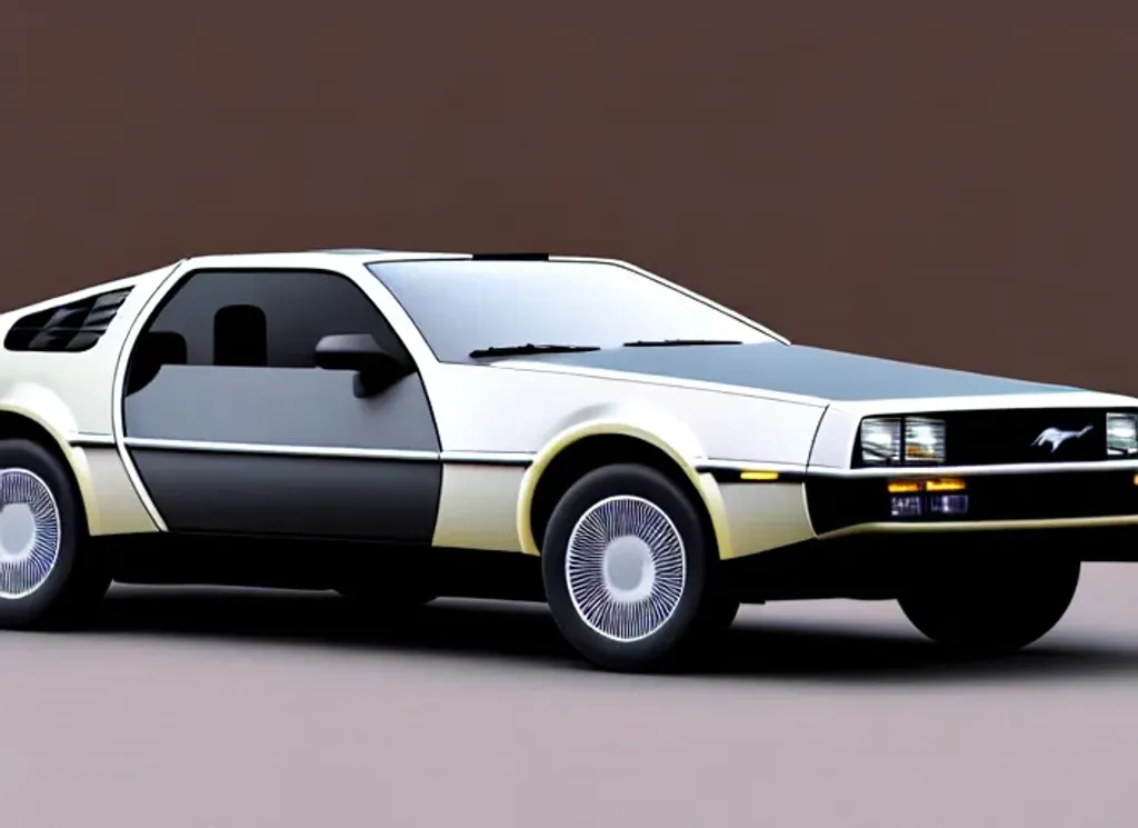 A photograph of an sedan inspired by the Delorean an... | OpenArt