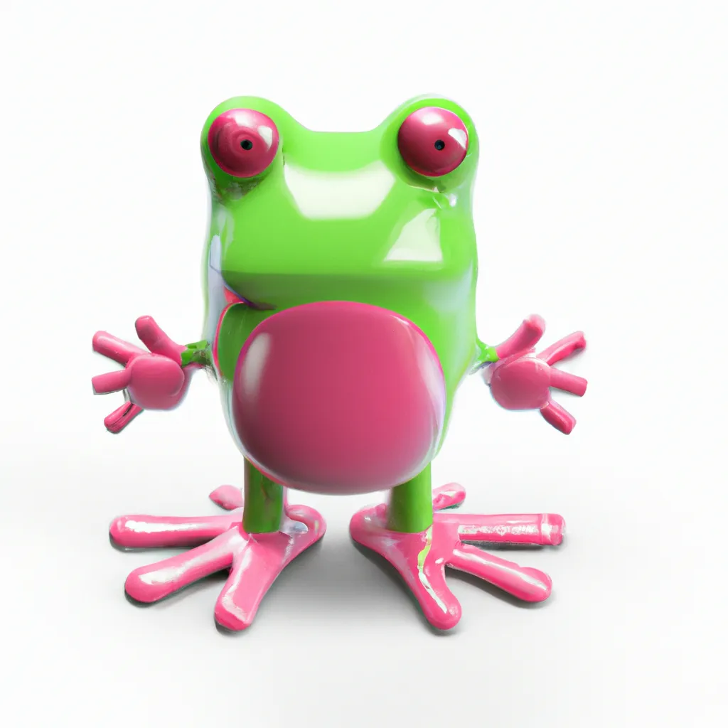 3D Render of Kermit the Frog by sanrio | OpenArt