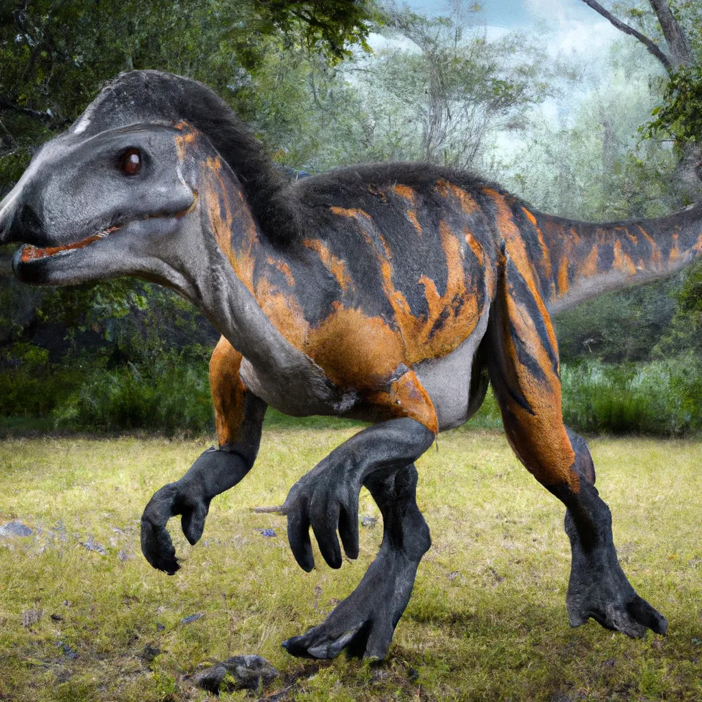 a dinosaur chimera look similar to a wolf. pre-hist... | OpenArt