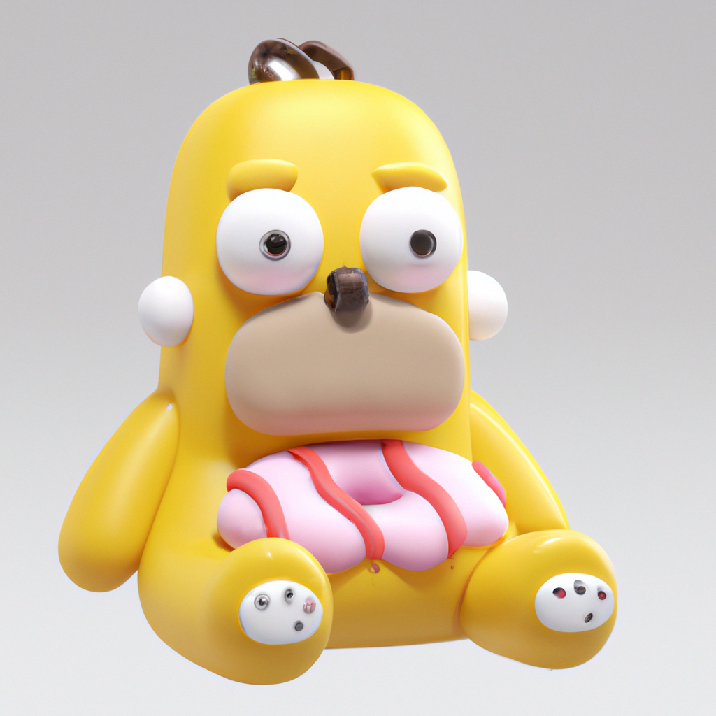 3D Render of Homer Simpson by sanrio | OpenArt
