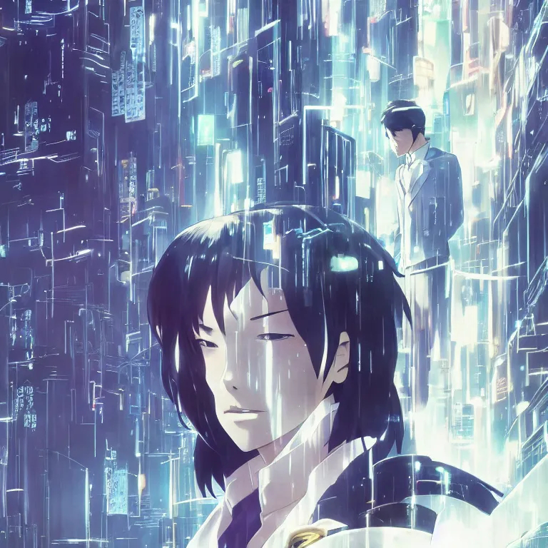 full body portrait of a japanese butler, shaded ligh... | OpenArt