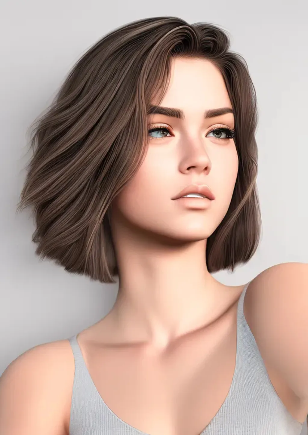 edgy. insanely beautiful 16 year old girl. short wav... | OpenArt