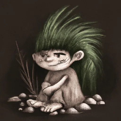 A small troll by Jasmine-becket Griffith