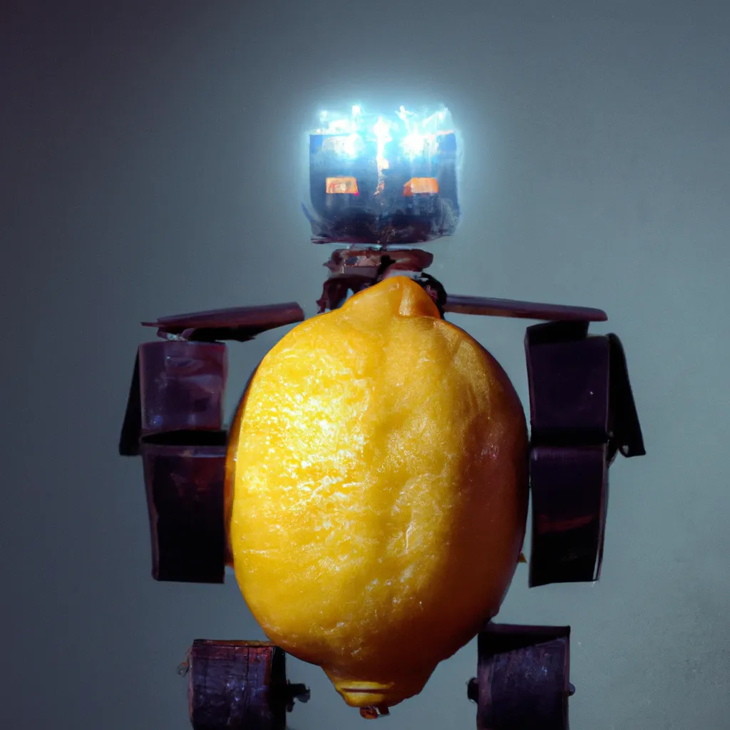 a lemon as a robot transformer, photorealistic, uniq... | OpenArt
