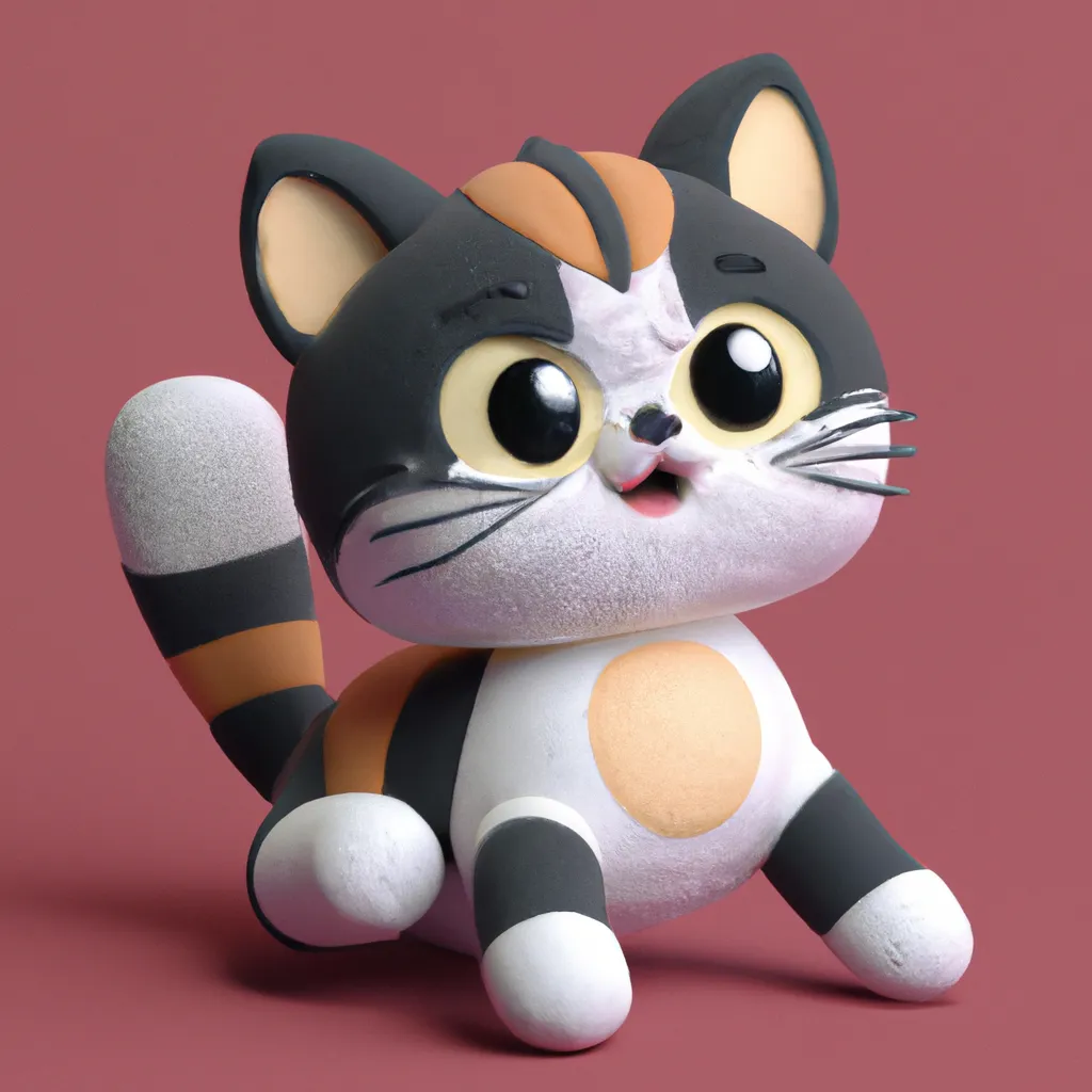 3D Render of Cat by sanrio | OpenArt