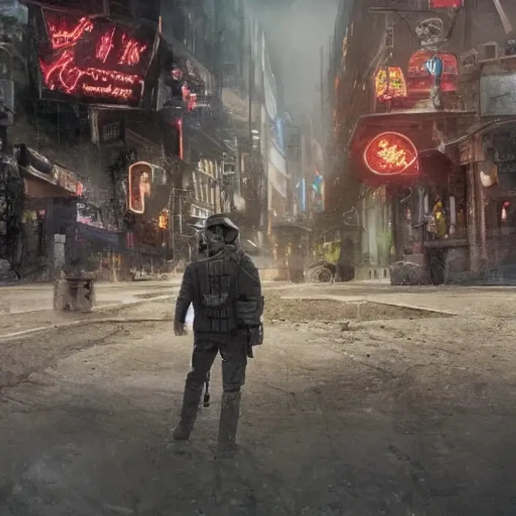 a African cyberpunk city, concept art, orientalist,... | OpenArt