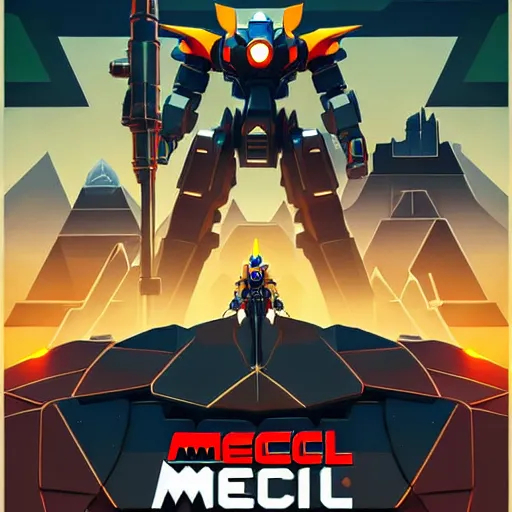 Mech suite poster in low poly, highly detailed, intr... | OpenArt