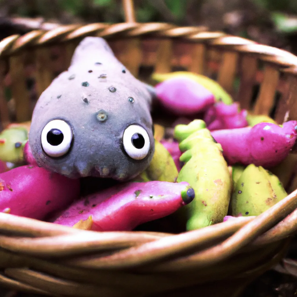 A photograph of a cute baby alien creature hiding in... | OpenArt