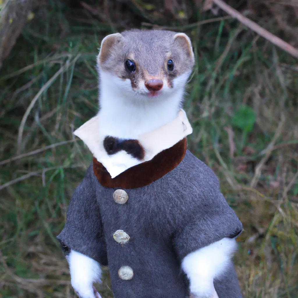 stoat wearing tweed | OpenArt