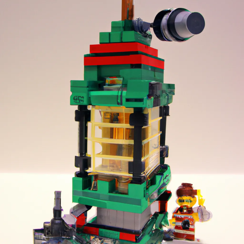 big scale lego lantern moc | OpenArt