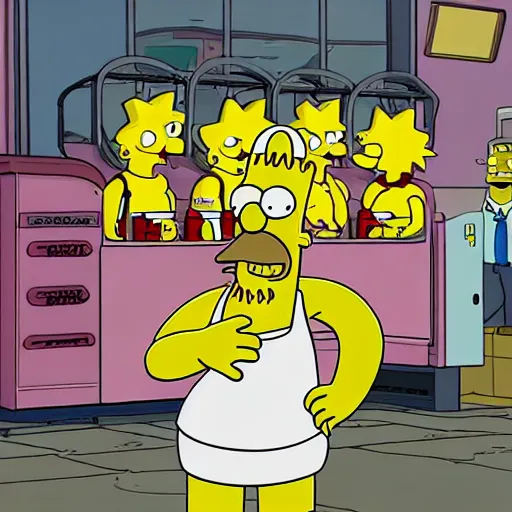 Chicken colonel in simpsons
