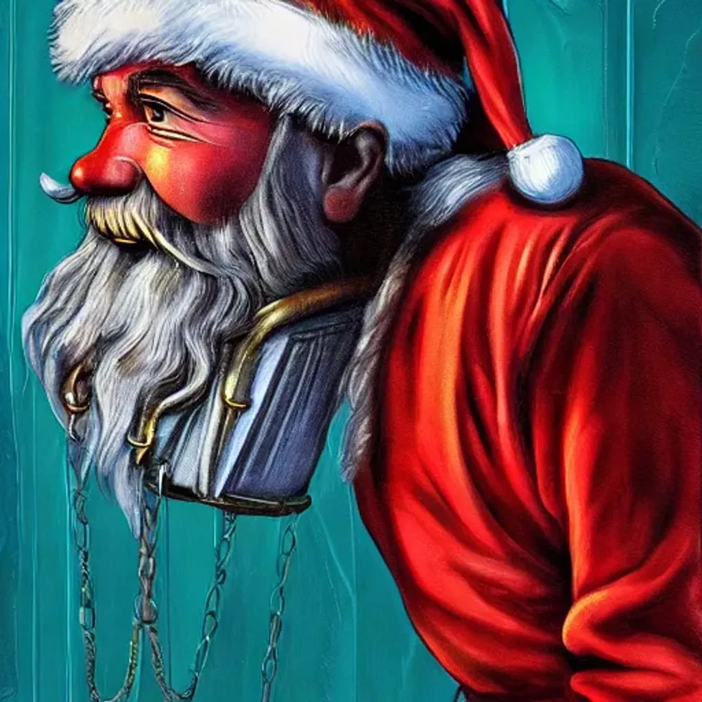 Alien Santa Claus, ultra highly detailed, Chiaroscu... | OpenArt