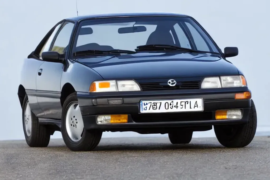 An photograph of an 1992 Opel coupe | OpenArt